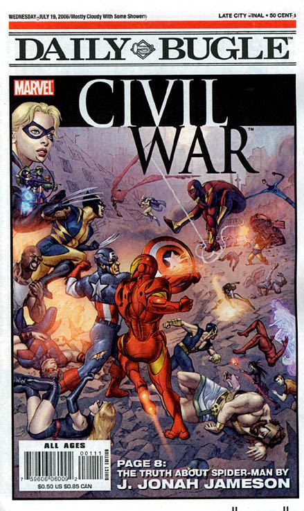Daily Bugle Civil War Newspaper Special #1 by Marvel Comics – Spartan ...